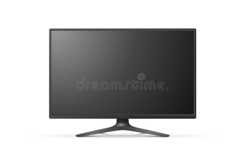 Vector 3d Realistic Modern TV Screen. Minimalistic Stylish Lcd Panel ...