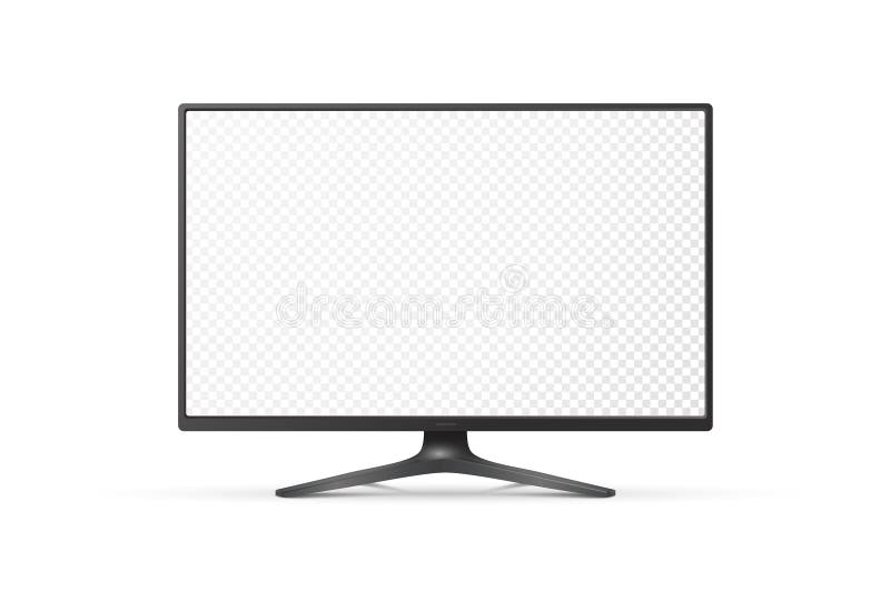 Vector 3d Realistic Modern TV Screen. Minimalistic Stylish Lcd Panel ...