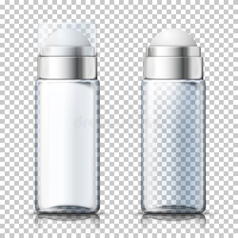 Vector 3d Realistic Transparent Deodorant Bottles Stock Vector ...