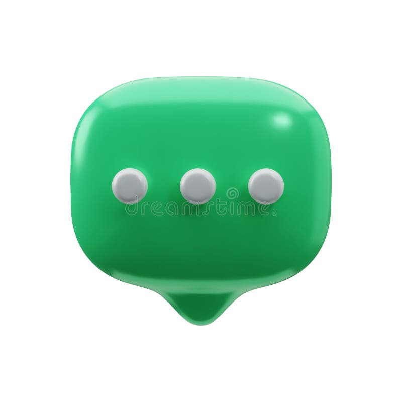 Vector 3d Render New Message Notification Concept Design. Trendy Glossy ...