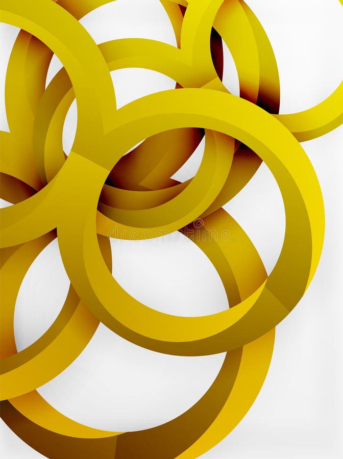 Vector 3d Rings Design Background Stock Vector - Illustration of ...