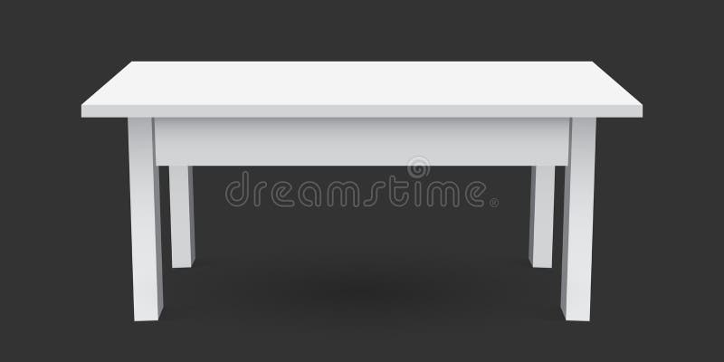 Vector 3d Table for Object Presentation. Stock Vector - Illustration of ...