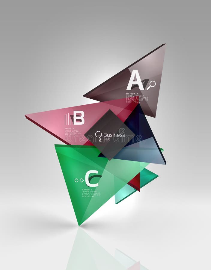 Vector 3d Triangle Abstract Background Stock Vector Illustration Of