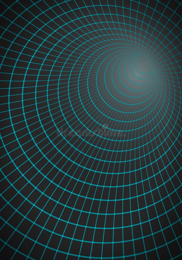 Vector Tunnel Background. 3D Wireframe Grid Tunnel Stock Vector - Illustration of futuristic ...