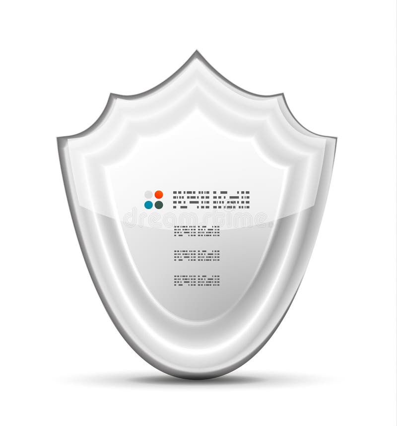 Vector 3d White Protection Concept Stock Illustration - Illustration of ...