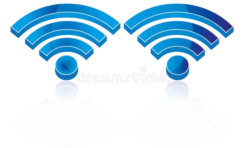 Vector 3D Wifi Wireless Connection Logo Wifi Icon Wifi Sign Editorial ...