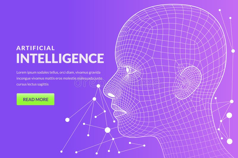 Wireframe Head Profile Stock Illustrations – 1,174 Wireframe Head ...