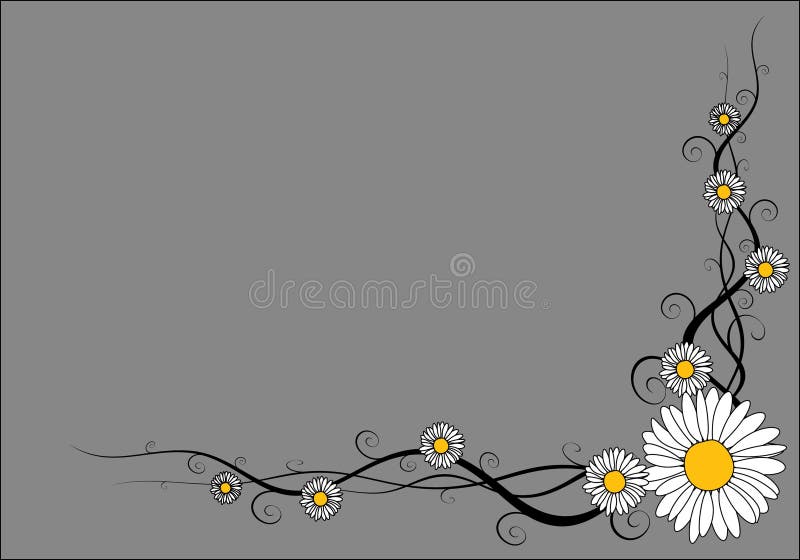 Vector daisy frame stock vector. Illustration of greeting - 2124851