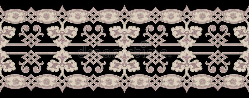 Vector Damask Border Element and Page Decoration. Classical Luxury ...