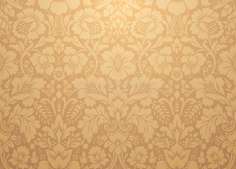 Vector Damask Gold Patterns. Rich Ornament, Old Damascus Style Gold ...