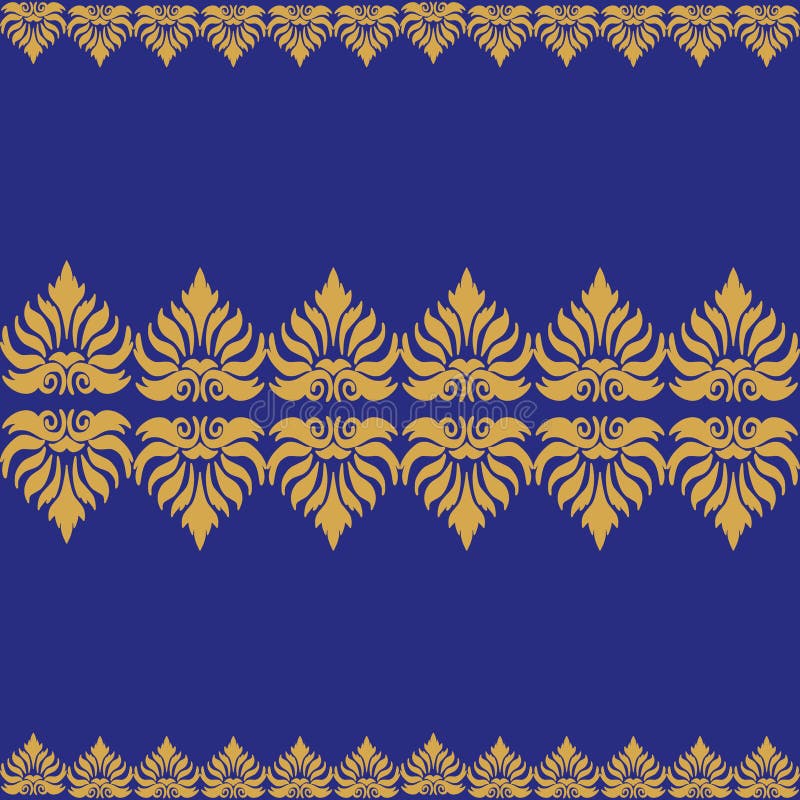 Classic Damask Seamless Pattern, Vector Illustration for Elegant ...