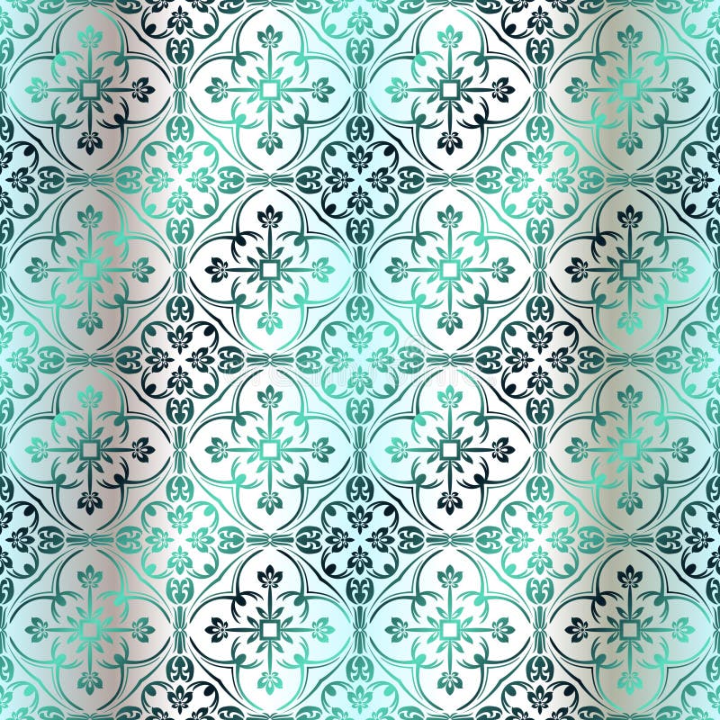 Vector Damask Seamless Pattern Background. Classic Vintage Pattern ...