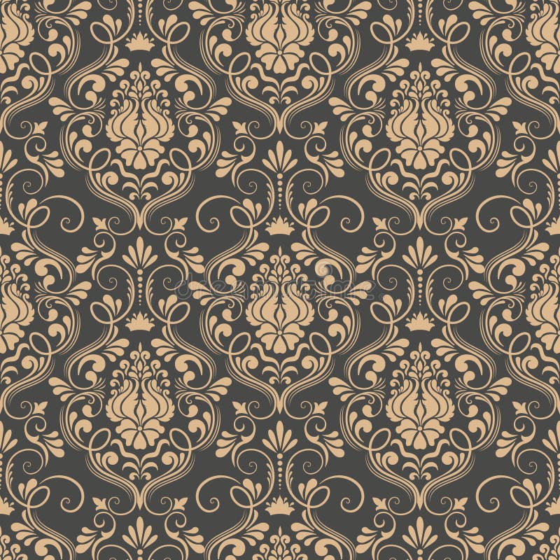 Vector Damask Seamless Pattern Background. Elegant Stock Vector ...