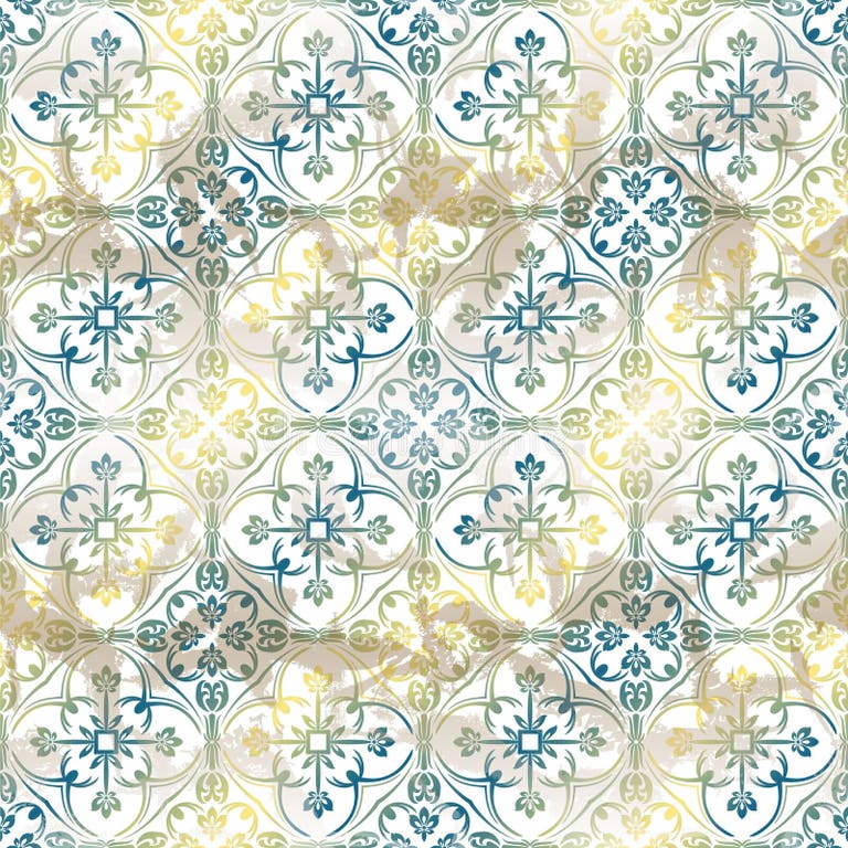 Vector Damask Seamless Pattern Background. Vintage Ornamental Template ...