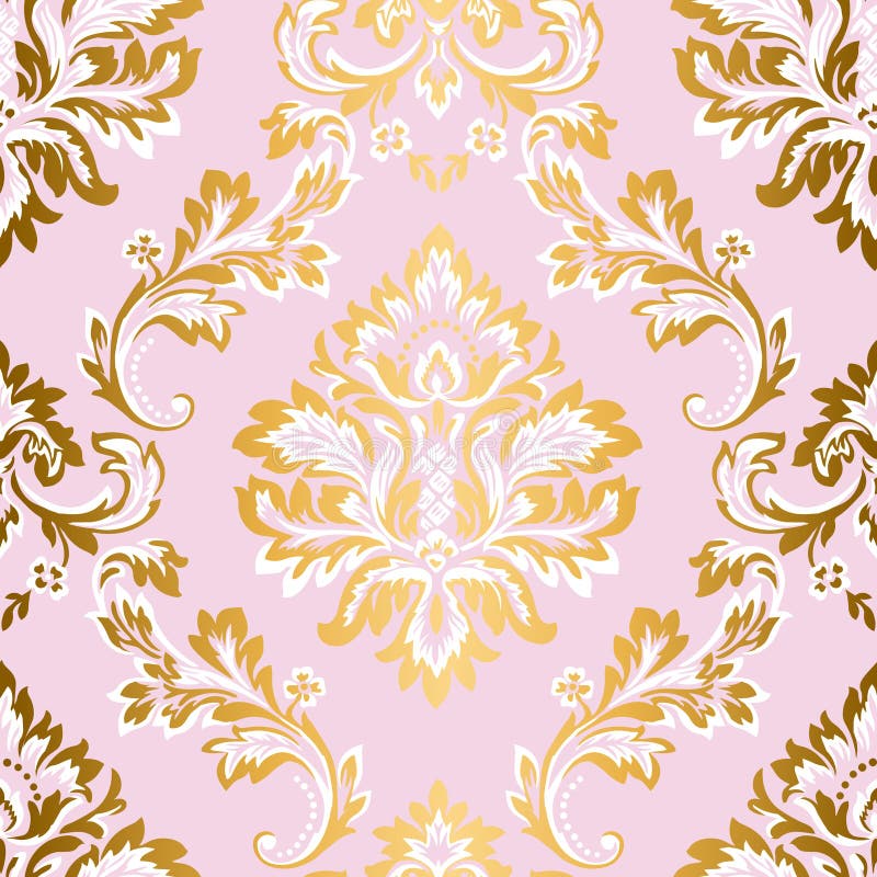 Vector Damask Seamless Pattern Element. Classic Luxury Baroque Ornament ...