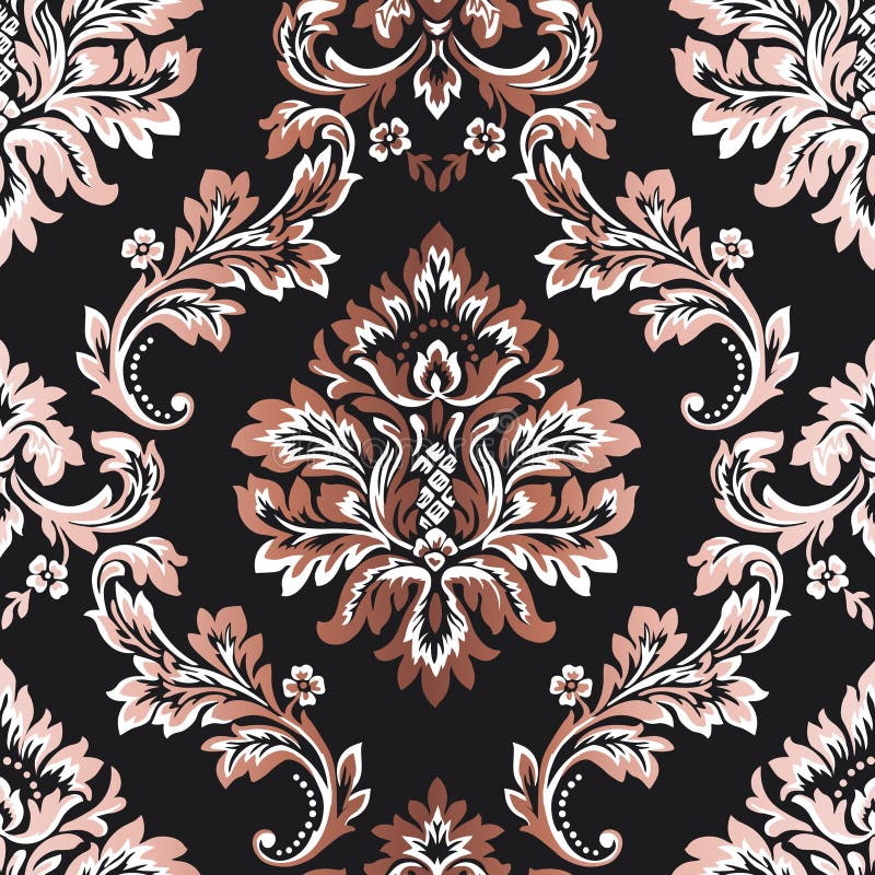 Damask Seamless Royal Pattern Stock Illustrations – 48,979 Damask ...