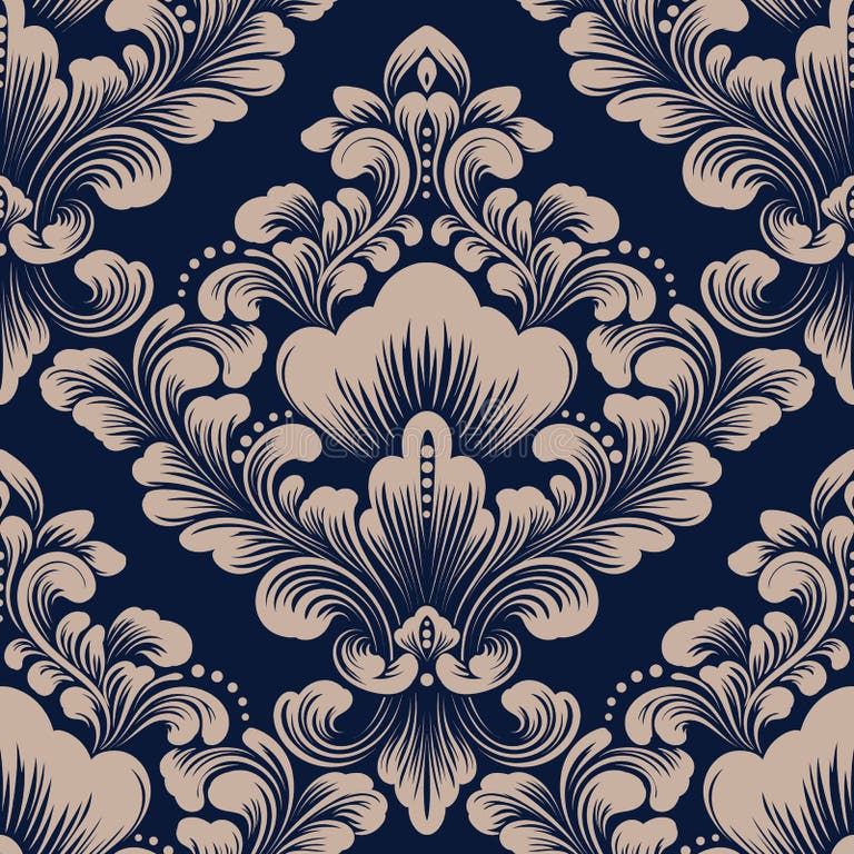 Victorian Vector Damask Pattern Stock Illustrations – 73,079 Victorian ...