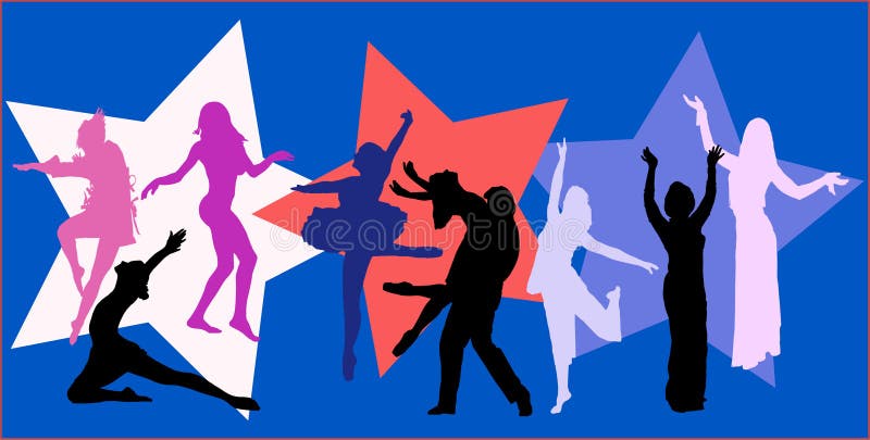 Vector dancer background stock vector. Illustration of dance - 4840275