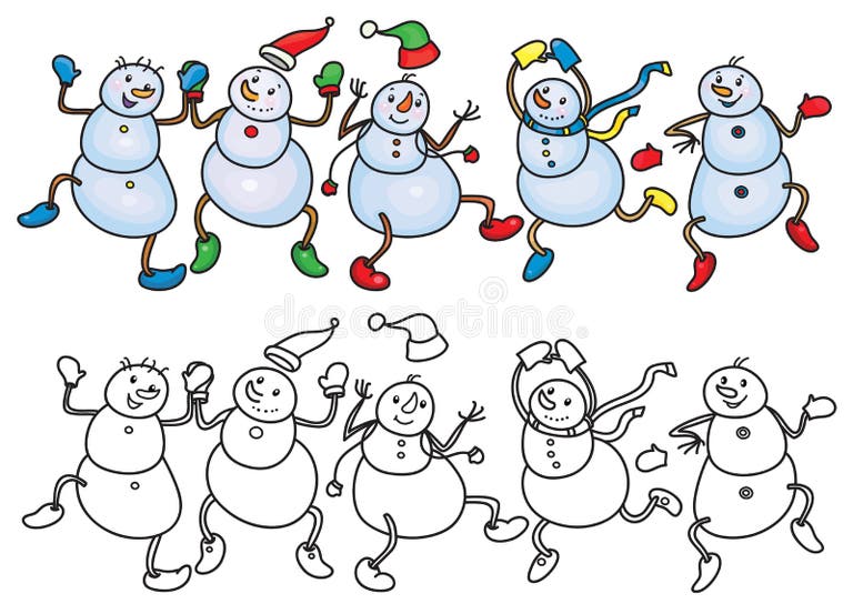 Funny Cartoon Snowmen Stock Illustrations – 2,186 Funny Cartoon Snowmen ...