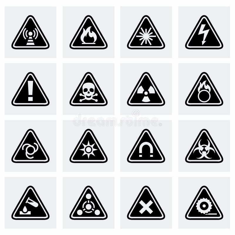 Danger Icon .Man with Flame Headed Stock Vector - Illustration of shape ...