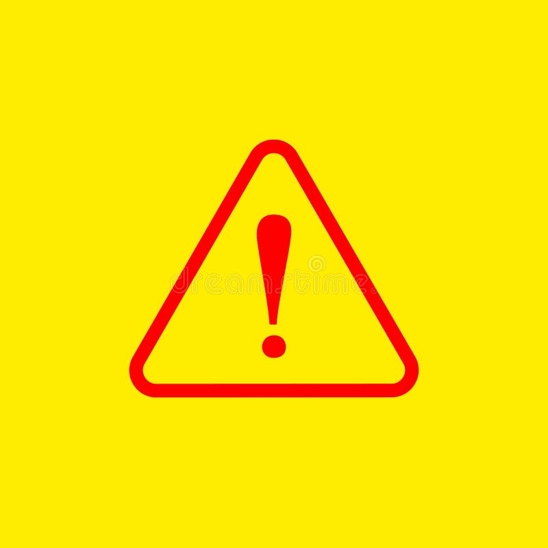 Vector Dangerous Sign, Exclamation Point in Triangle Shape, Flat Design ...