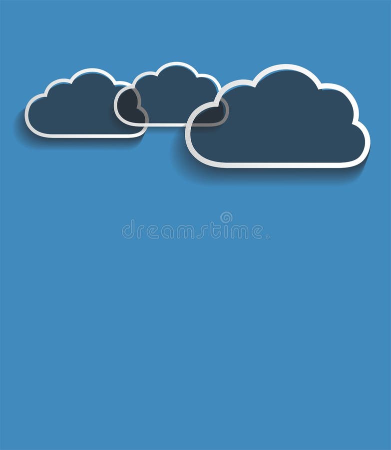 Vector dark clouds stock illustration. Illustration of environment ...