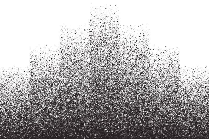Vector Dark Gray Ash Particles on White Background Stock Vector ...