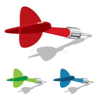 Vector dart stock vector. Illustration of blue, shot - 27203157