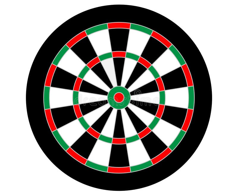 Vector Dartboard without Numerals (used As a Target in the Game of ...