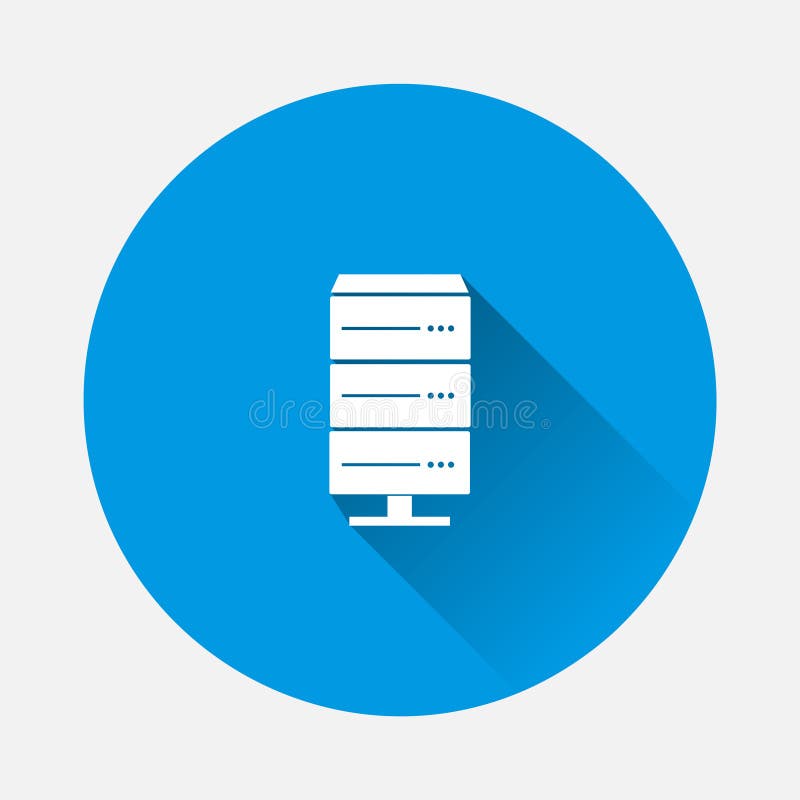 Illustration Server Racks in Server Room Data Center Stock Illustration ...