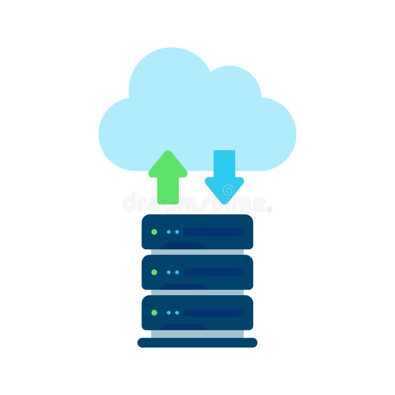 Vector Database Server Data Storage Technology On Cloud Computing For File Security Stock 0531