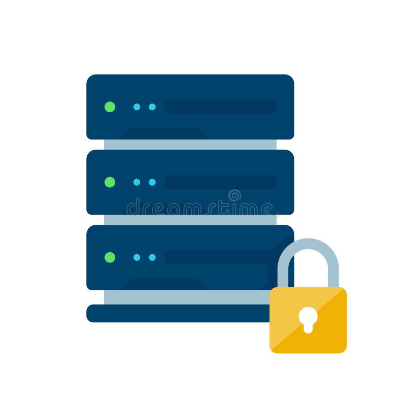 Vector Database Server Data Storage Technology On Cloud Computing For File Security Stock 9125