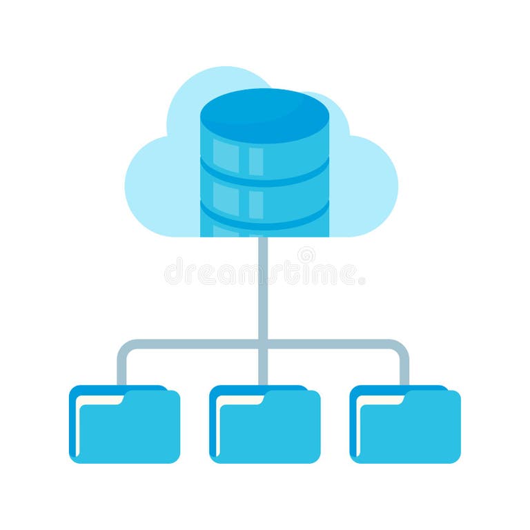 Vector Database Server Data Storage Technology on Cloud Computing for File Security Stock ...