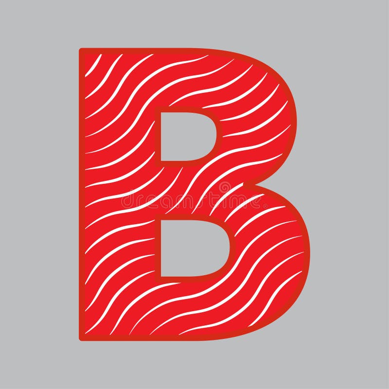 Vector De Alfabeto De Icono De Letra B Ilustración del Vector ...