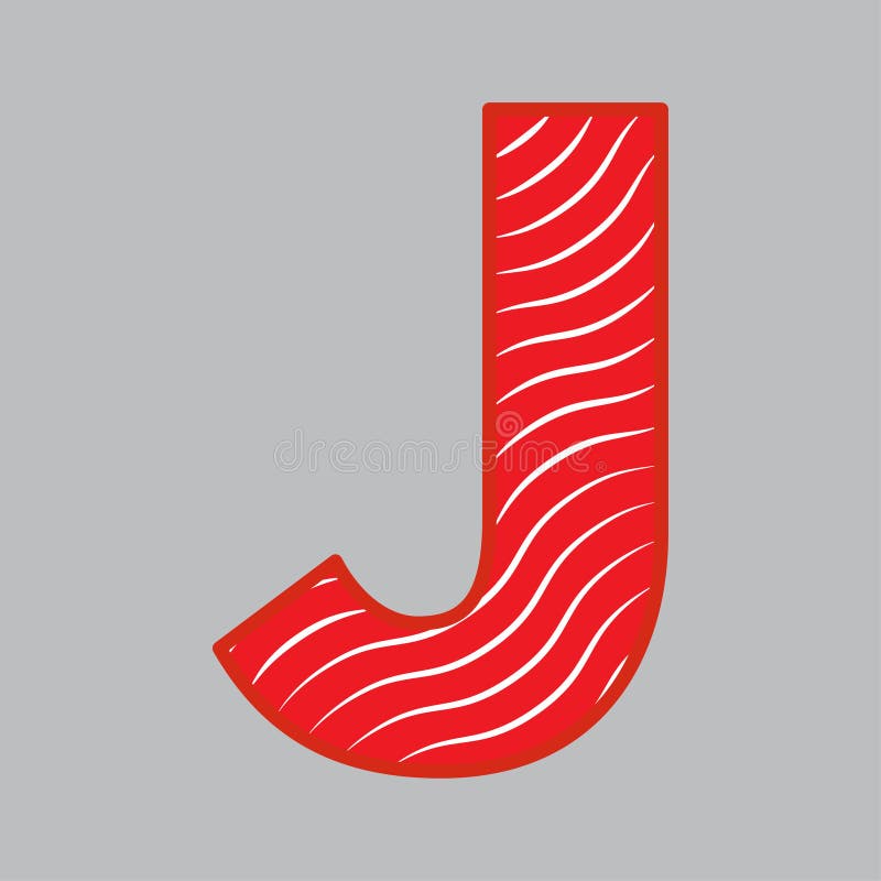 Vector De Alfabeto De Icono De Letra J Ilustración del Vector ...