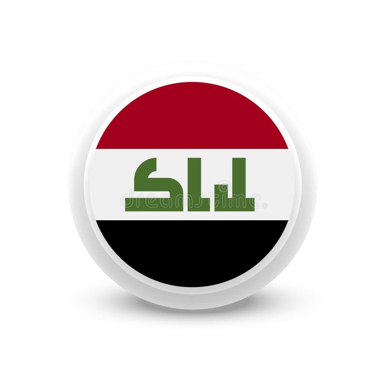 Vector de bandera de iraq stock de ilustración. Ilustración de fondo ...