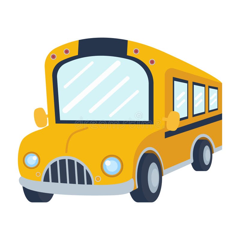 Vector De Bus Escolar Amarillo Ilustración del Vector - Ilustración de ...