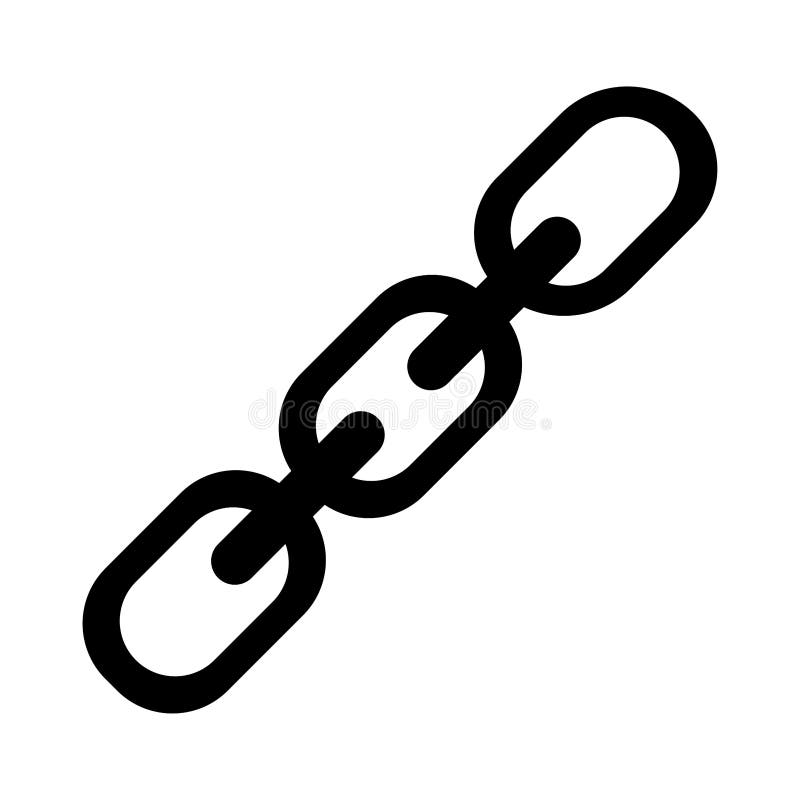 Vector De Cadena Del Icono, Estilo Del Ejemplo Del Vector EPS 10 ...