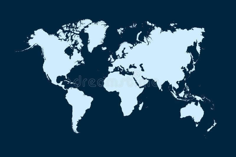 Vector De Color De Mapa Del Mundo Moderno Ilustración del Vector ...