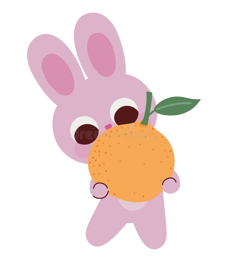 Vector de conejo rosa ilustración del vector. Ilustración de ...