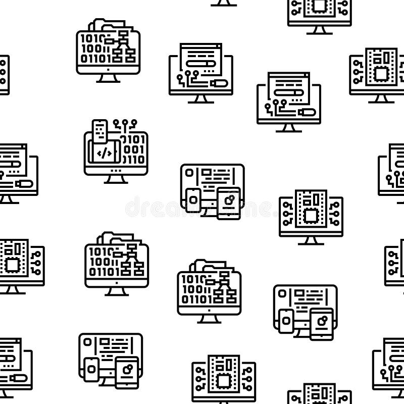 Vector De Desarrollo De Programas De Software Ilustración del Vector ...
