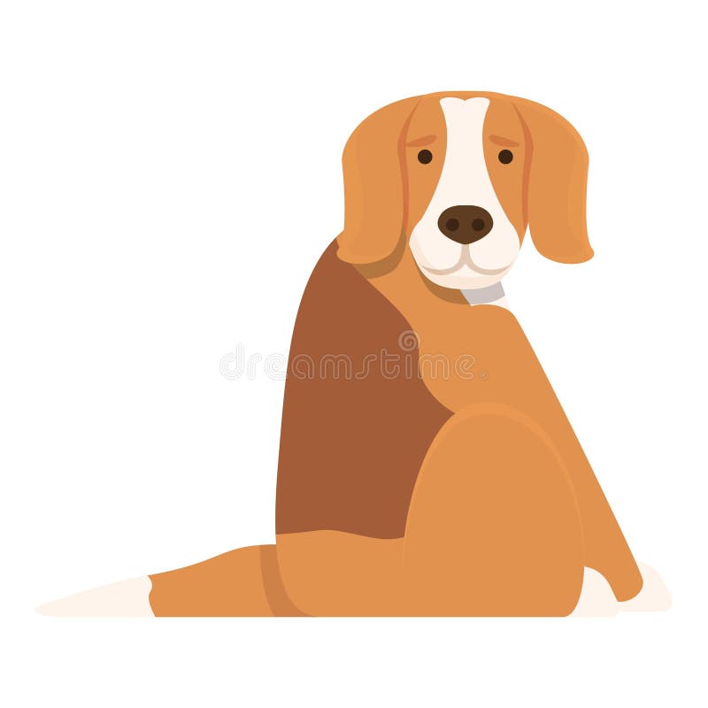 Vector De Dibujos Animados De Icono De Perro Impactado. Perrito ...