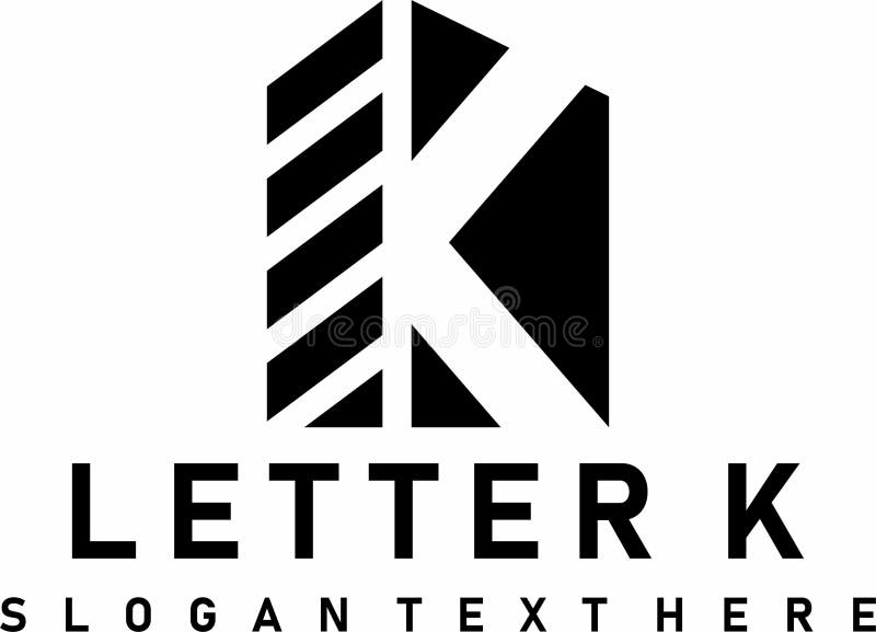 Vector De Diseño De Logotipo De Letra K Ilustración del Vector ...