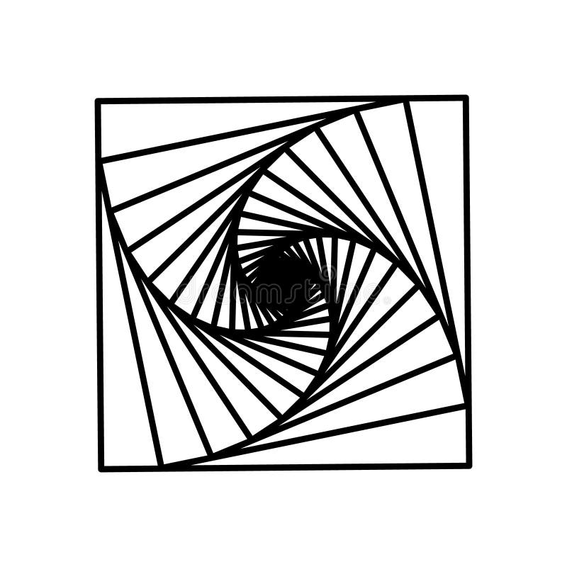 Vector De Espirales Un Cuadrado Stock de ilustración - Ilustración de ...