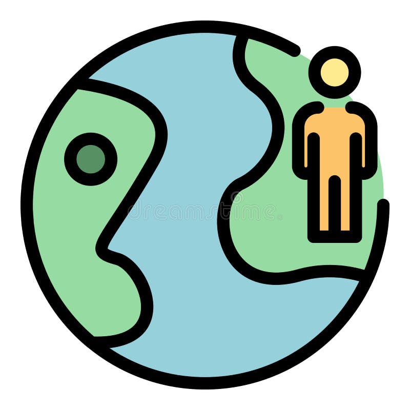 Vector De Esquema De Color De Icono De Mercado Global Ilustración del ... Vector De Esquema De Color De Icono De Mercado Global Ilustración del ...