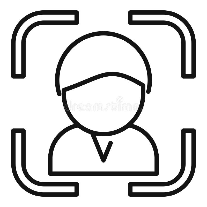 Vector De Esquema De Icono De Cliente De Negocio. Cliente Personal ...