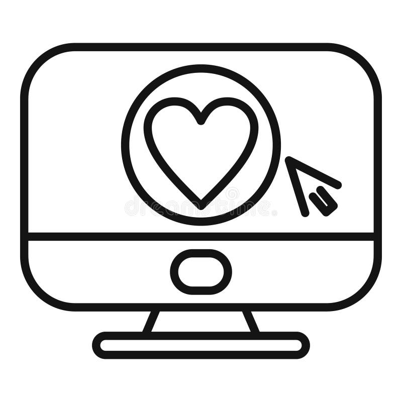 Vector De Esquema De Icono De Medios Compartidos. Persona Social ...