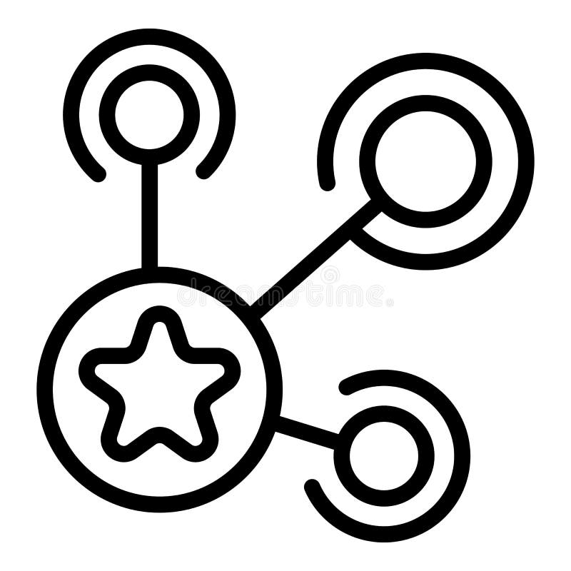 Vector De Esquema De Icono De Esquema De Producto. Proceso De Proyecto ...