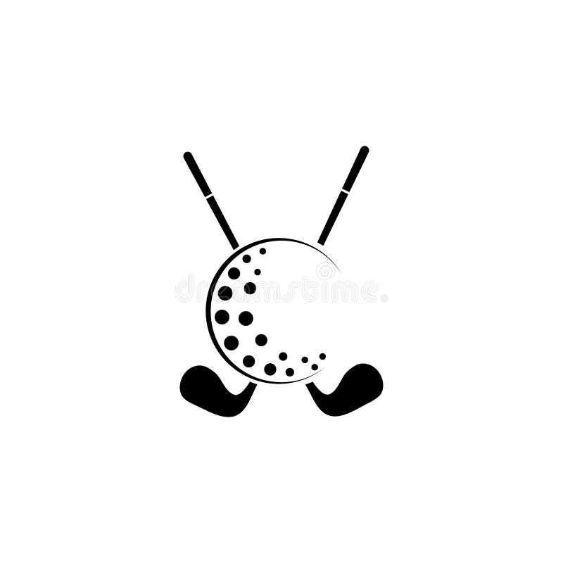 Vector De Golf De Bola Y Palo Ilustración del Vector - Ilustración de ...