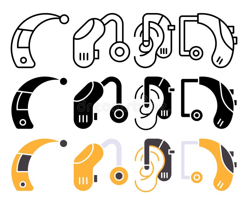 Vector De Icono De Audífono Ilustración del Vector - Ilustración de ...